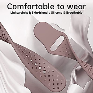 TransJoy 6 Pack Weave Silicone Band Compatible with Apple Watch Band 38mm 40mm 41mm 42mm 44mm 45mm 49mm Women Men, Soft Breathable Strap for iWatch Ultra Series 8/7/6/5/4/3/2/1/SE(38 Milk Tea)