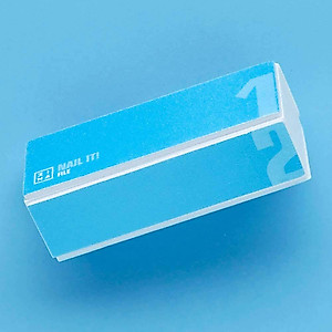 3INA Nail It File - Flawless Nail Care In 4 Steps - Files And Shortens, Shapes, Smooths And Shines - Gently Shapes Nail Tips - Suitable For Use On Natural Or Artificial Nails - Four-Sided Block - 1 Pc