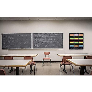 VNOM Classroom Mail Center Organization Storage Pocket Chart with 30 Pockets,Hanging Wall File Paper Folder Organizer Holder,5 Over Door Hangers Included,Perfect for Classroom Office Home School