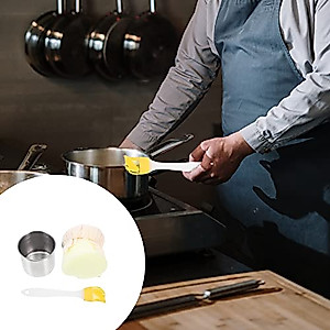 Crepe Oil Applicator 1 grilling accessories set pancake spreading tool pancake pan oil applicator with oil brush and brush cleaner tray camping grill Pancake Making Tool