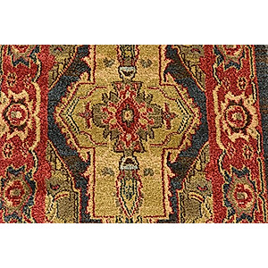 Unique Loom Sahand Collection Area Rug - Arsaces (2' 2" x 3' 1" Rectangle, Navy Blue/ Gray)