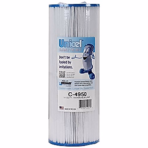 Unicel C-4950 Heavy Duty Hot and Tub Spa 50 Square Foot Media Replacement Filter Cartridge for C-4326 and C-4625, 212 Pleat Count
