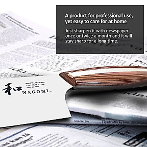 NAGOMI] 7-Inch All-Purpose Knife for Meat, Fish, Vegetables | Professional-Quality Japanese SANTOKU Kitchen Knife with Ergonomic Handle | Stainless Steel Ultra Sharp | Gift Box