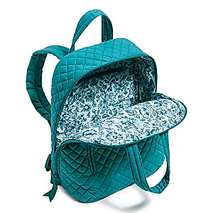 Vera Bradley Women's Cotton MiniTotepack Backpack, Forever Green - Recycled Cotton, One Size