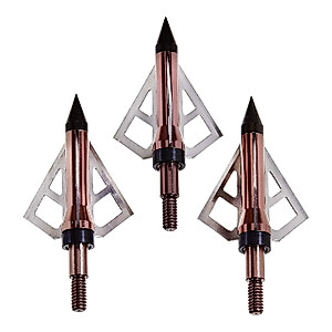 Allen Company Velox Optimus 3-Blade Broadheads - Archery Bow and Crossbow Broadheads - Compound Bow Accessories - 125 or 100 Grain - 3 Pack