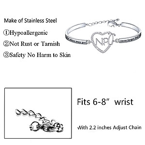 BNQL Nurse Practitioner Gifts NP Keychain Nurse Practitioner Graduation Gift NP Gift Nurse Practitioner Jewelry Nurse Keychain (Np bracelet)