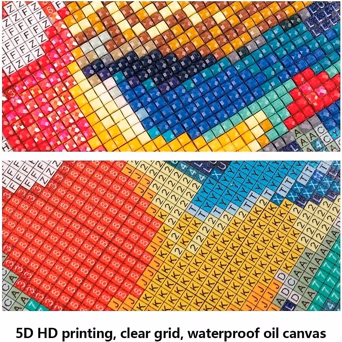 Full Drill Gem Art Diamond Painting Accessories, Koi Carp DIY 5D Diamond Painting Kits for Adults & Kids, Gem Art, Diamond Art Kits Family Wall Decor Gift 12x36in