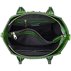 PIJUSHI Designer Crocodile Handbags for Women Genuine Leather Purses Top Handle Shoulder Bag (6082 Purple)