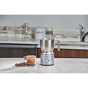 Capresso froth Select Automatic Milk Frother and Hot Chocolate Maker, Stainless Steel 209.05, Silver, 20 ounce