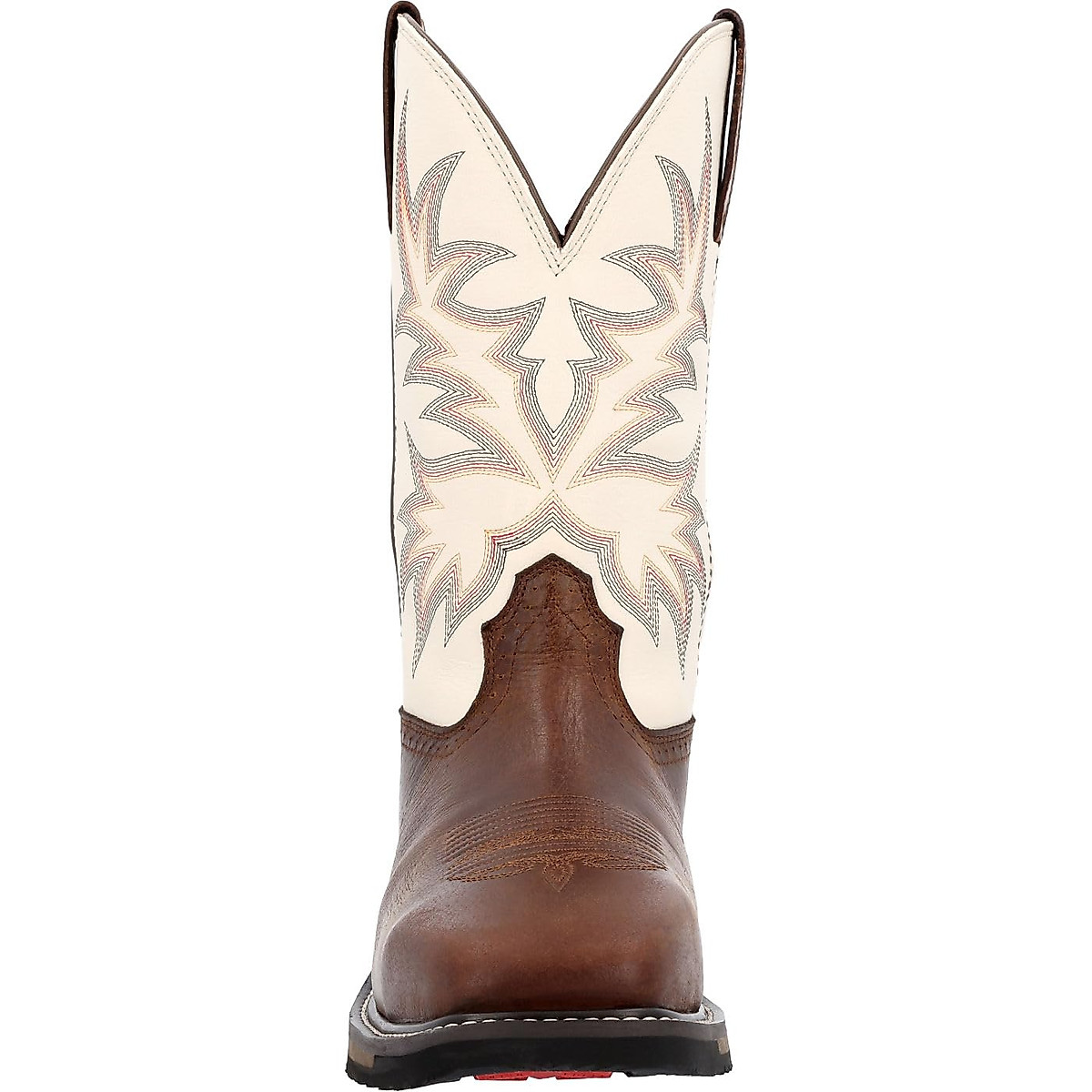 Durango® WorkHorse™ Chocolate Bone Steel Toe Western Work Boot Size 9.5(W)