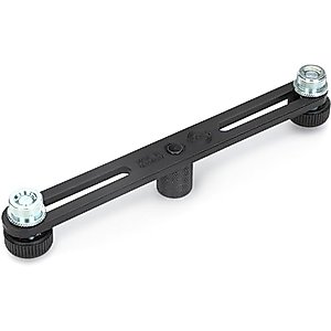 K&M König & Meyer 23550.500.55 Microphone Bar | Adjustable Positioning for Two Mics or Booms | 5/8“ Thread Stand Connector | Professional Choice Made in Germany Black