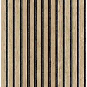 Oak Slat Wood Peel and Stick Wallpaper