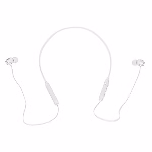 Bluetooth 5.1 Headphones, Neck Mounted Sports Headphone Wireless Neckband Earbud Noise-Cancelling Stereo Headset Portable Earphones for Exercise(White)