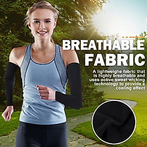 BMHOLU UV Sun Protection Compression Arm Sleeves for Men & Women,Cooling Athletic Sports Sleeve for Football, Golf,Volleyball