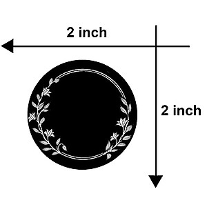 250 pcs Round Chalkboard Stickers Kitchen Pantry Labels Black Garland Board Labels Spice Jars Labels for Canning,Bins,Containers,Mason Jars 2 inch Waterproof Chalkboard Kitchen Labels