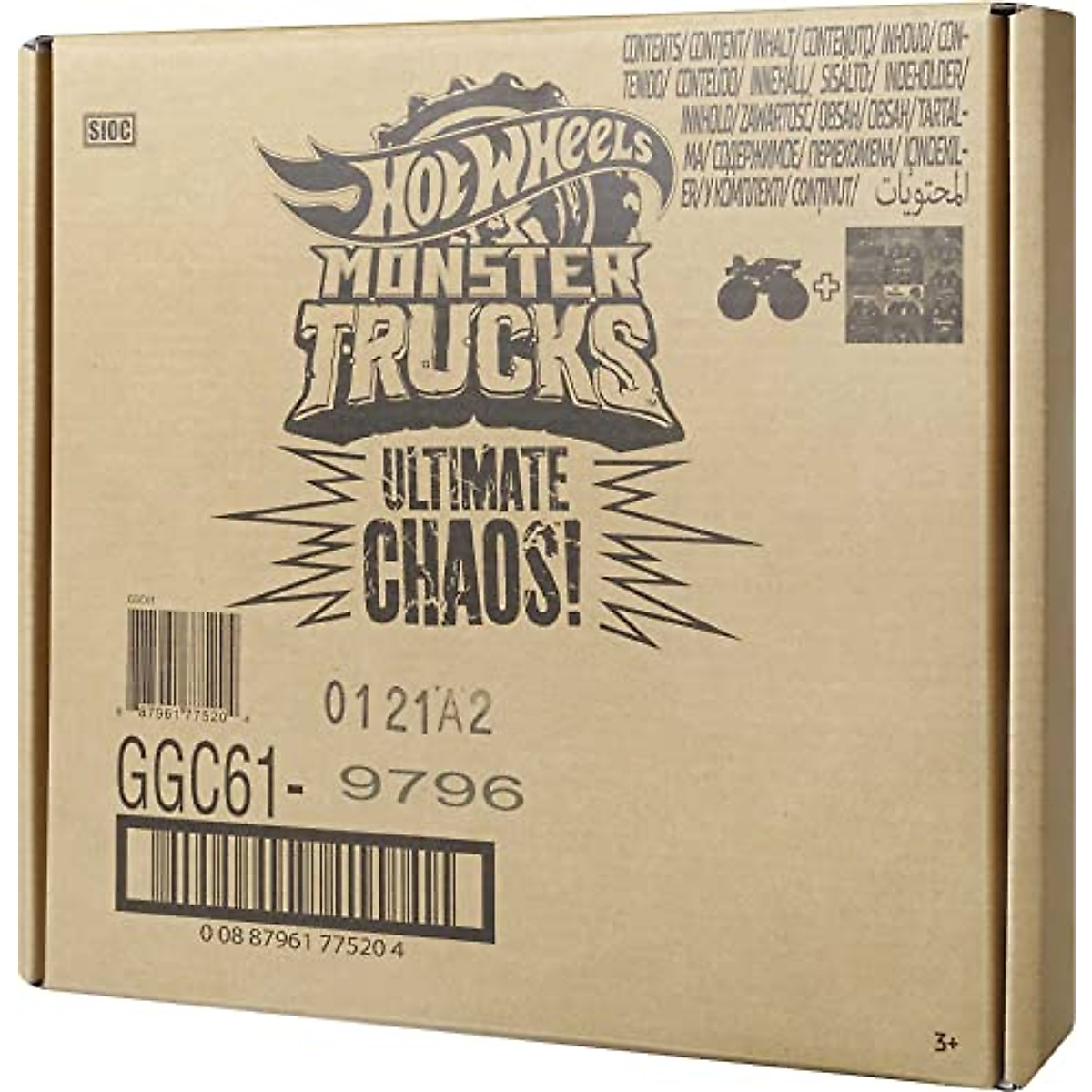 Hot Wheels Monster Trucks, Set of 12 1:64 Scale Die-Cast Toy Trucks for Kids and Collectors, Styles May Vary [Amazon Exclusive]