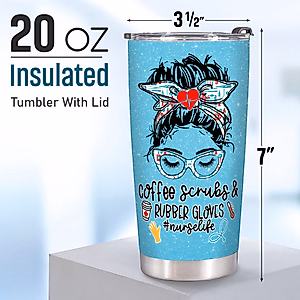 Nurse Gifts for Women, Gifts for Nurses Women - Nurse Accessories For Work - Nurse Gifts for Christmas, Birthday, Nurses Week, Appreciation Week, Graduation - Nurse Present, Nurse Tumbler 20 Oz