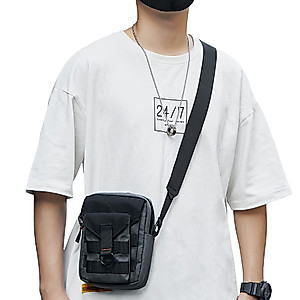 Small Crossbody Bag for Men,Mini Shoulder Bag Mini Messenger Bag for Cell Phone,Neck Pouch Bag Passport Wallet