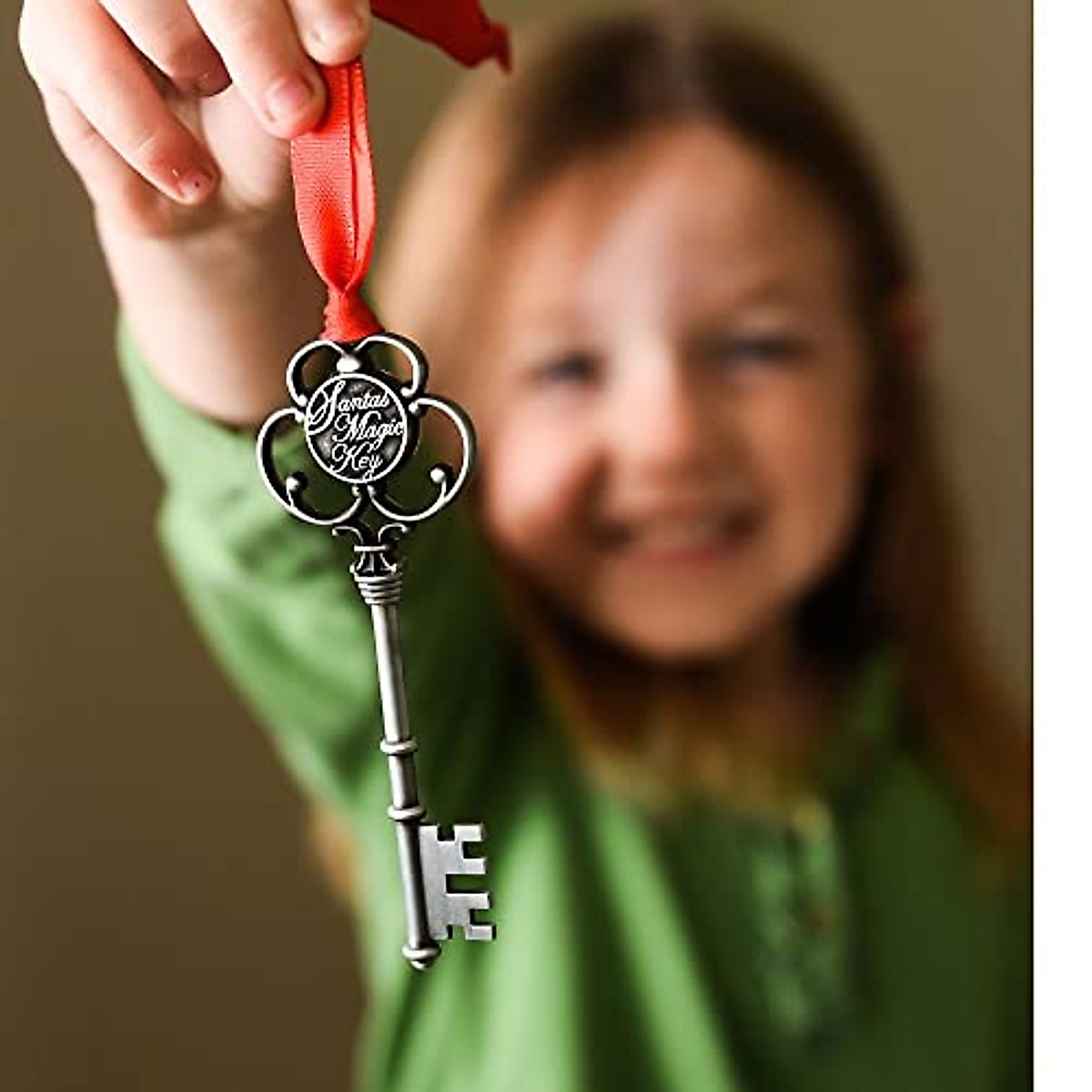 Santa's Magic Key for House with No Chimney Ornament, Christmas Ornament, Skeleton Key Santa Key, Santa Claus Decoration, Santas Key, Keys, Ornaments, Enchanted, Clause, Decorations, Christmas Eve