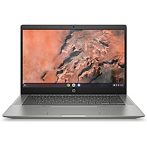 HP 14b-na Chromebook 14" FHD Laptop, AMD Ryzen 3 3250C, 4GB RAM, 128GB eMMC Chrome OS Silver(Renewed)