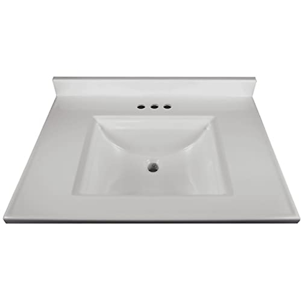 Design House Bath Shaker 2-Door Bathroom Vanity 4 in. Centerset Solid White Camilla Cultured Marble Top