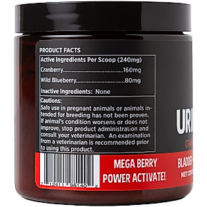 Super Snouts Urinary Berry Urinary Tract Supplements for Dogs & Cats, Made in USA, US & Canadian Blueberry & Cranberry Powder, UTI, Kidney Health Support, Bladder Support for Dogs (2.63 oz, Pack of 2)