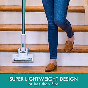 Kenmore DS4020 Cordless Stick Vacuum Lightweight Cleaner 2-Speed Power Suction LED Headlight 2-in-1 Handheld for Hardwood Floor, Carpet & Dog Hair, Green