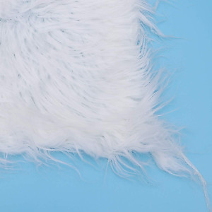 Amosfun Baby Photo Shoot Props White Fur Blanket for Baby Photoshoot Props Baby Shower Photo Props Newborn Photo Accessories Faux Fur Blanket Baby Photoshoot Props White Fluffy Rug