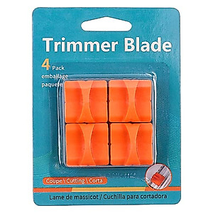 ZEQUAN Paper Cutter Blades, Paper Trimmers Replacement Blades with Safe Hiding Blade Design, Orange 1 x 1 x 0.86 in
