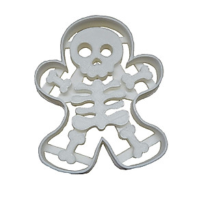 GINGERBREAD SKELETON MAN BODY BONES HALLOWEEN COOKIE CUTTER MADE IN USA PR113