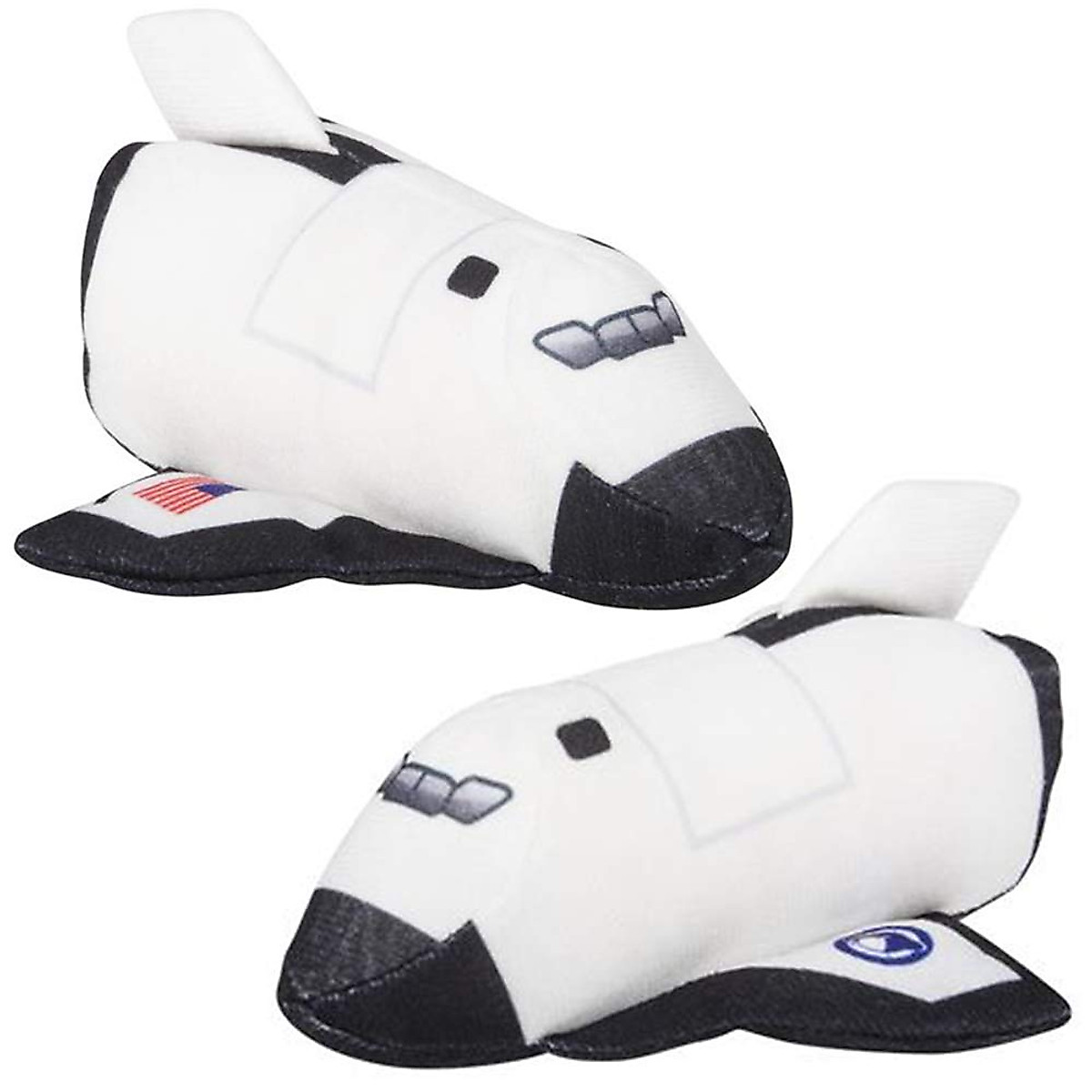 ArtCreativity Stuffed Space Shuttle Plush Toys for Kids, Set of 2, 5 Inch Soft and Cuddly Astronaut Spaceships- Cute Nursery Décor & Bedtime Toys, Best Gift for Birthday or Baby Shower