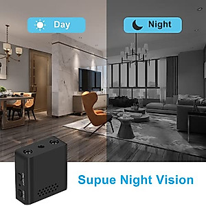 Newfun Mini WiFi Wireless Camera Hidden Camera - Security Cameras Small 1080p HD Nanny Cam with Night Vision, Motion Detection,Remote Viewing for Security with iOS,Android Phone APP