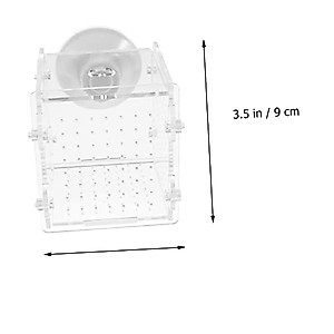 2 Pcs Fish Acrylic Incubator Baby Fish Incubator Fish Tank Tool Fish Hatchery Cage Aquatic Pet Supplies