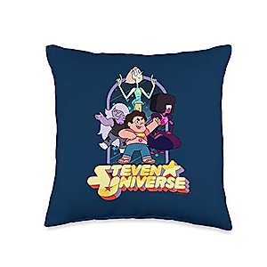 Steven Universe Gem Friends Throw Pillow, 16x16, Multicolor