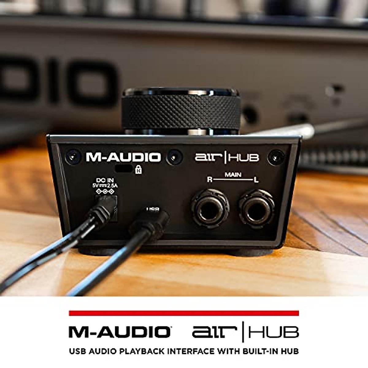 M-Audio AIR|HUB - USB Audio Interface with 3 Port Hub and Recording Software from MPC Beats Included