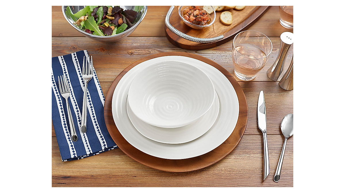 Nambe Frond 5-Piece Stainless Steel Flatware Set | Elegant Modern Design