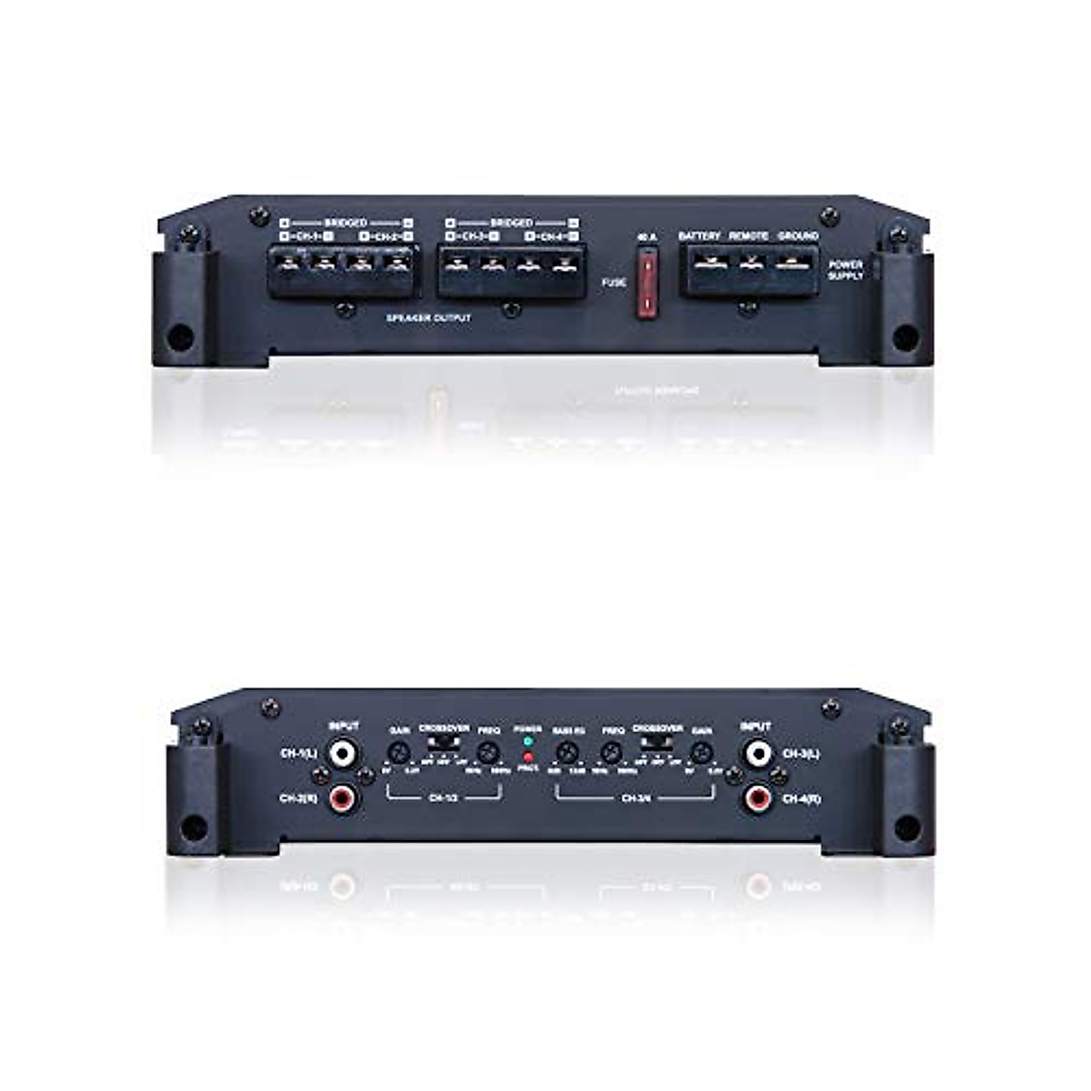 Alpine PK BBX-F1200 BBX Series 600W 2-ohm Stable 4 Channel Class-A/B Amplifier w/Amp Kit