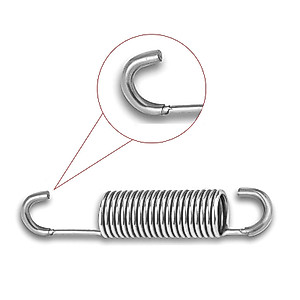 WAO ZONE 2PCS 3-5/8" Stainless Steel Replacement Recliner Sofa Mechanism Recliner Springs - Long Neck Hook Style-Recliner Replacement Parts