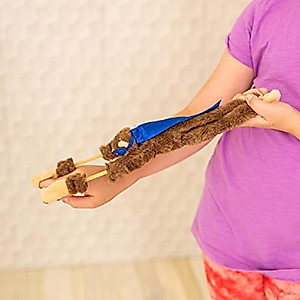 Set of 3 Flying Flingshot Howler Monkeys Plush Toys with Sound, 11.5''H