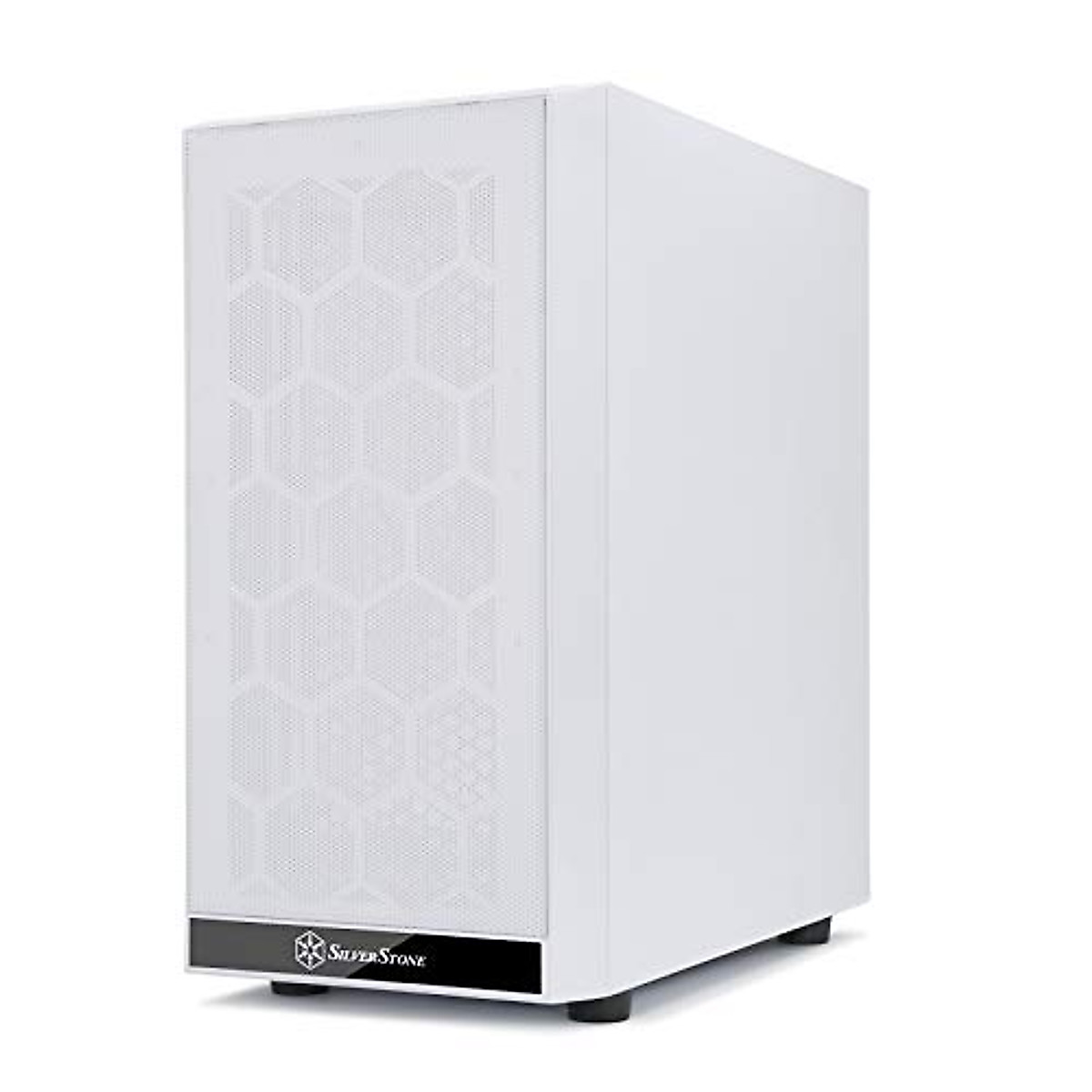 Silverstone SST-PS15W-G (White + Tempered Glass Window) Micro-ATX, Mini-DTX, Mesh Front Panel, Steel Body, Tempered Glass Side Panel
