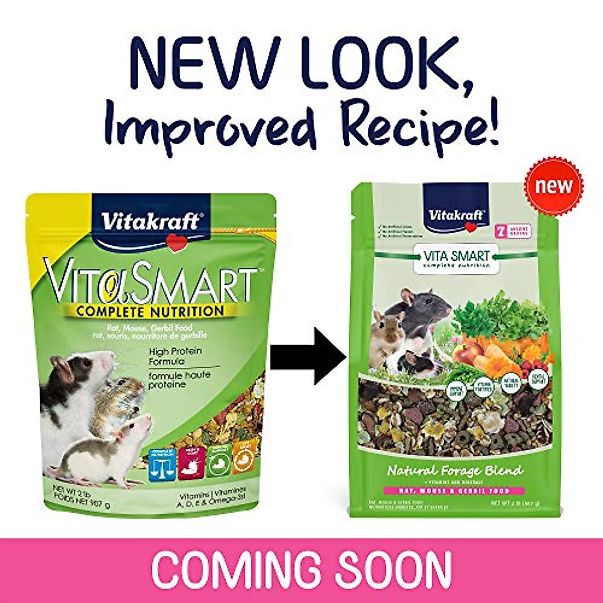 Vitakraft Vita Smart Rat/Mouse Food 2 Lb Bag