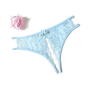 Avidlove Womens Sexy Thongs Lace Panties Underwear Low Rise T-Back Underpants Pack of 3 Medium