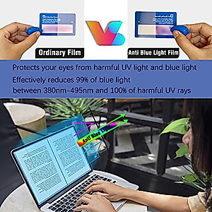 2 PCS Anti Blue Light Screen Protector for 17.3" HP Laptop/HP Envy 17/HP Pavilion 17/HP Omen 17, HP 17t 17z 17-by 17-ca 17-cn 17-cp 17t-ch 17t-cr 17-an 17-cb 17-ck Eye Protection Screen Filter