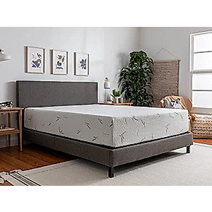 Tulo 12" Medium-Plush Memory Foam Bamboo Pressure Relief Mattress in a Box | Queen Size