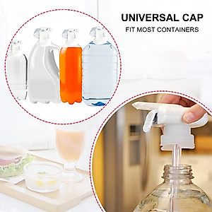 Automatic Drink Dispenser, Electric Drink Dispenser, Milk Pump Gallon, Milk Dispenser For Fridge, Pump For Milk Jug Can Prevent Milk From Overflowing and Hands-Free, Suitable for Kitchen 2 Pcs