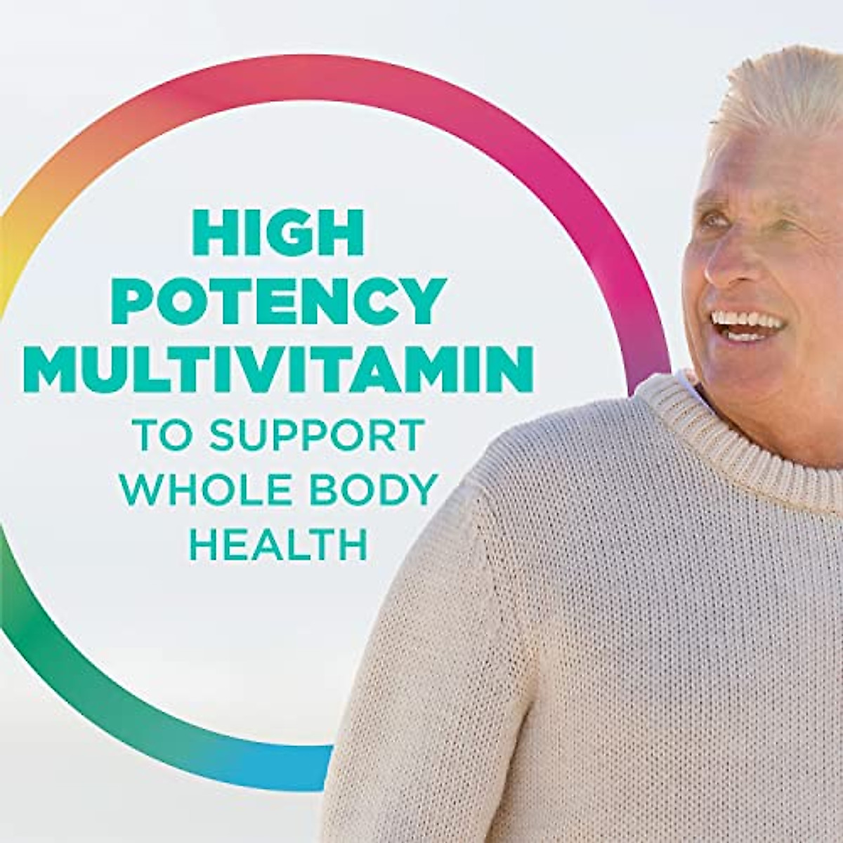 Rainbow Light Adult Multivitamin, Vitamins C & Zinc, B Complex & Choline, Calcium & Vitamin D Supports Bone Health, Energy & Immune Support, Non-GMO, Vegetarian, 90 Tablets