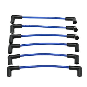 TONRYCUE Spark Plug Wire Replace 18-28086 for Sierra Marine Mercury V6 EFI DFI DTS, Pack of 6, Blue