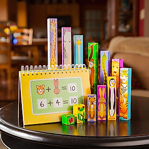 Fat Brain Toys Inchimals - Animal-Themed Measuring Blocks, Math Learning, Ages 3+