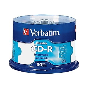 Verbatim 98473 52x CD-R, White Inkjet Printable