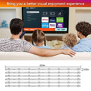 QzayDrea 6pcs LED Strips Set fit for TCL TV,Backlight Replacement for JL.D65081330-365AS-M_V03 65HR330M08A1 65S421 65S425 65S423